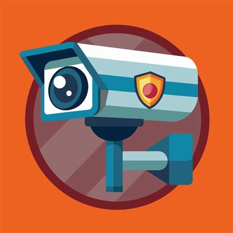 A Picture Of A Camera With A Shield On It Premium Ai Generated Vector