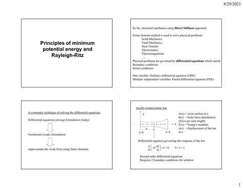 Rayleigh Ritz Method 1 D Bar Problempdf