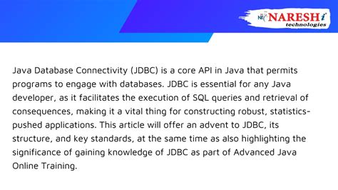 ppt introduction to jdbc powerpoint presentation free download id