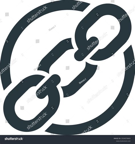 Chain Link Symbol Vector Illustration Stock Vector Royalty Free 2534579443 Shutterstock