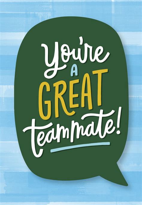 Great Teammate Employee Appreciation Card Hallmark Business