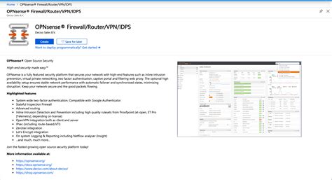 OPNsense Azure Virtual Appliance OPNsense Documentation
