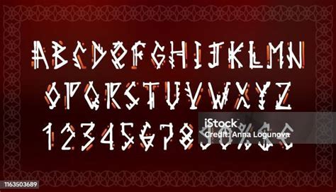 바이킹 문자 세트입니다 올드 노르웨이 스칸디나비아 룬 셀틱 알파벳 개체 그룹에 대한 스톡 벡터 아트 및 기타 이미지 개체 그룹 고대의 그리기 Istock