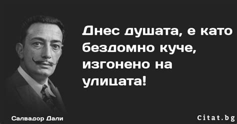 Днес душата е като бездомно куче изгонено на Citat Bg