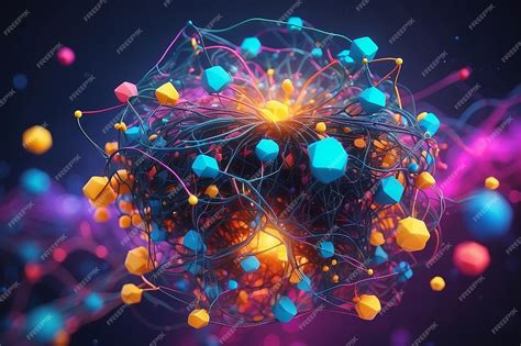 Premium Photo Abstract Neural Network 3d Illustration Big Data Concept Global Database And