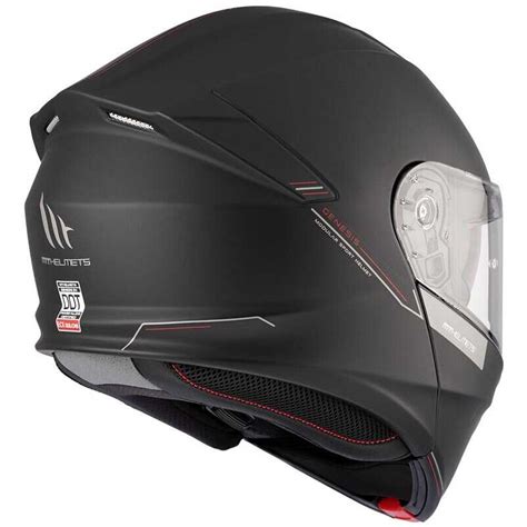 Casco Moto Modulare Pj Mt Helmet Genesis Sv S Solid A1 Nero Opaco