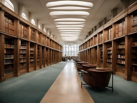Premium Ai Image Traditional Libraries With Modern Libraries Focusing