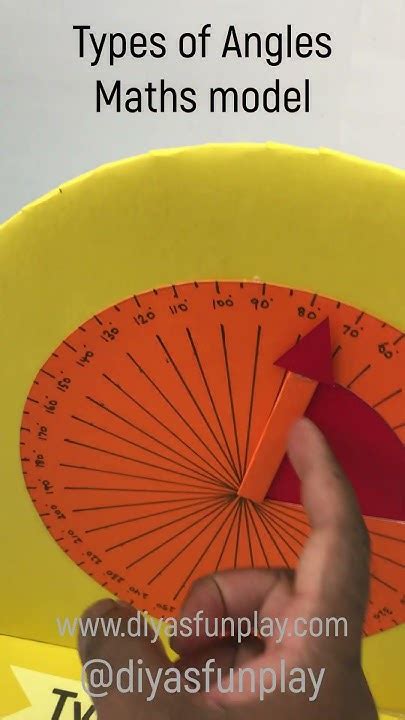 Types Of Angles Maths Working Model Shorts Diyasfunplay Youtube