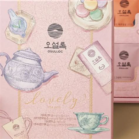 오설록 러블리 티박스 패키지 디자인 Osulloc Tea Packaging Design By Youking 포트폴리오 노트폴리오