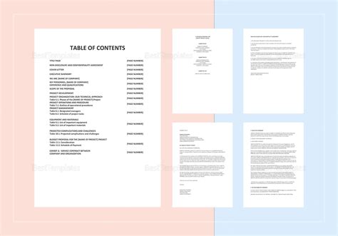 Technical Proposal Template In Word Google Docs Apple Pages