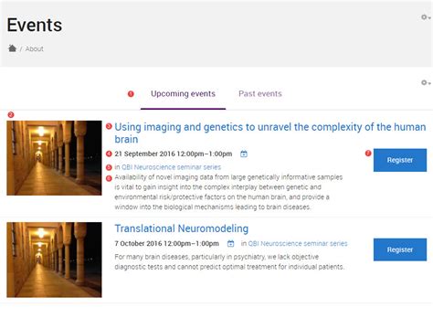 Event And Event Sessions Web Publishing University Of Queensland