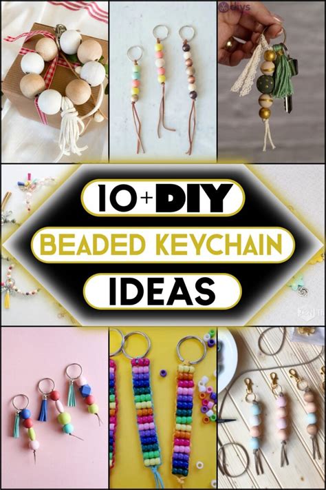 10 Diy Beaded Keychain Ideas To Keep The Keys Organized Clairea Belle