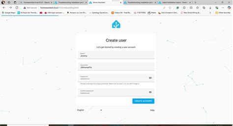 Stuck In Create User Installation Home Assistant Community