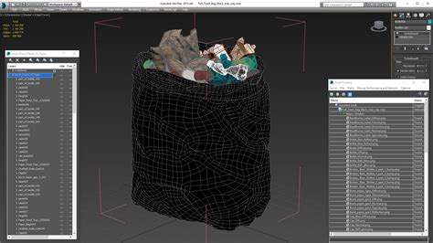 Full Trash Bag Black 3d Model 69 3ds Blend C4d Fbx Max Ma Lxo Obj Free3d