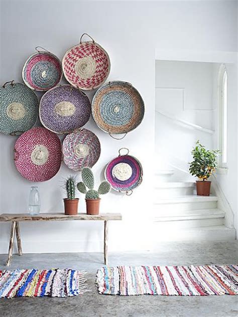 Decoración Fácil Decorar Las Paredes Con Cestos De Mimbre