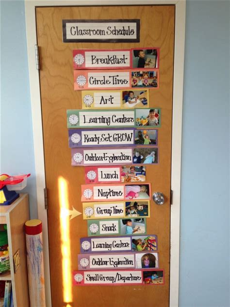 Daily Picture Schedule From A Classroom At Our School In Culpeper Va Preschool Schedule