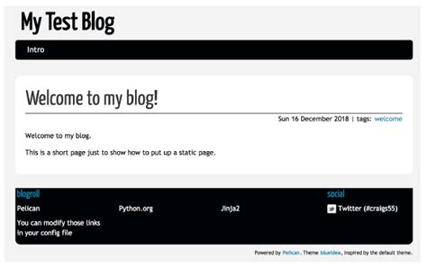 getting started with pelican a python based static site generator