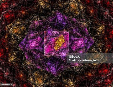 다색 차원 분열도형 아이리스입니다 검은 배경 만화경 패턴에 대한 스톡 사진 및 기타 이미지 만화경 패턴 스테인드글라스 0명 Istock
