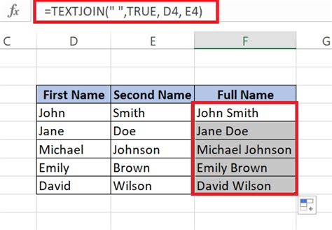 Combine First And Last Names In Excel Step By Step Guide MyExcelOnline