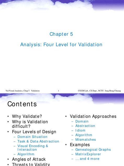 Four Levels Of Validation Pdf Analytics Top Down And Bottom Up Design