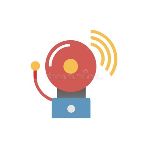Innovative Fire Alarm Vector Icon Stock Image Illustration Of