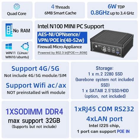 Neosmay Fanless Mini Pc Compact Powerhouse For Connectivity Electronikz