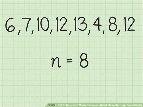 How To Calculate Mean Deviation About Mean For Ungrouped Data
