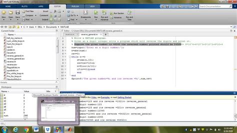 Matlab And Fortran General Reversion Of A Program That Will Reverse Any Digits Integer Youtube