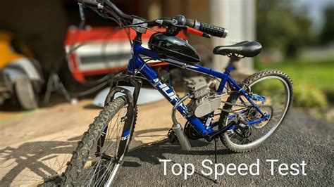 How Fast Can My Motorized Bike Go Top Speed Test Youtube