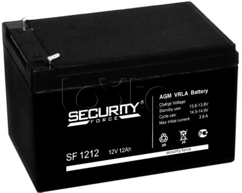 Security Force SF 1212|Аккумулятор свинцово-кислотный Security Force SF ...
