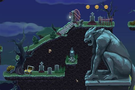Spooky Cemetery Platformer Tileset By Ludicarts