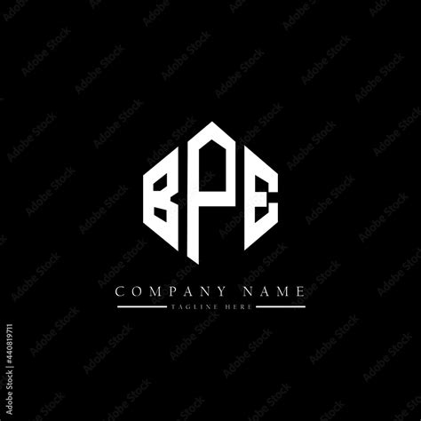Bpe Letter Logo Design With Polygon Shape Bpe Polygon Logo Monogram
