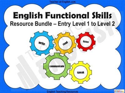Functional Skills English Bundle English Teaching Resources Studious Entry Level Teacher Life