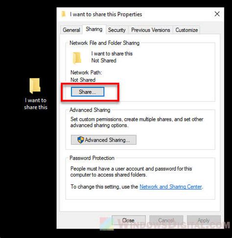 Share Folder In Windows 1110 Without Password Local Network