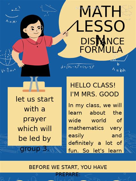 Distance Formula Pdf Mathematics