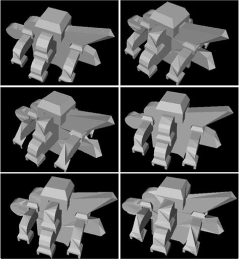 Simplified Results Of The Half Edge Collapse Algorithm Download