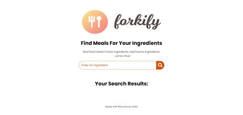 GitHub Kumar Ankit543 Forkify
