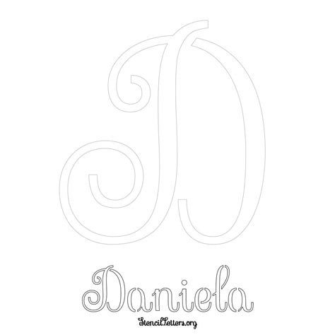 Daniela Free Printable Name Stencils With 6 Unique Typography Styles