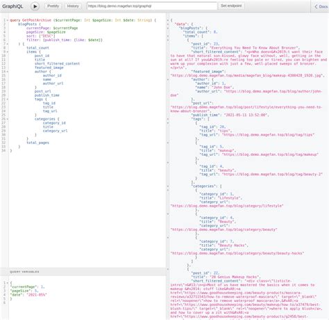 Magento 2 Blog Graphql Queries Examples
