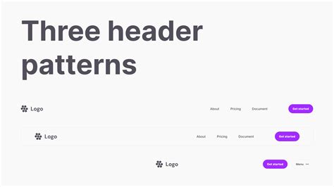 Three Header Pattern Figma