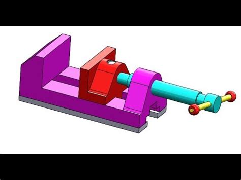 SolidWorks Tutorial Bench Vice Part Drawing And Assembly YouTube