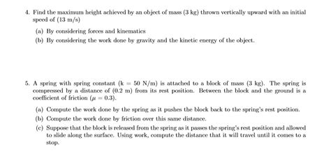 Solved Find The Maximum Height Achieved By An Object Of Chegg
