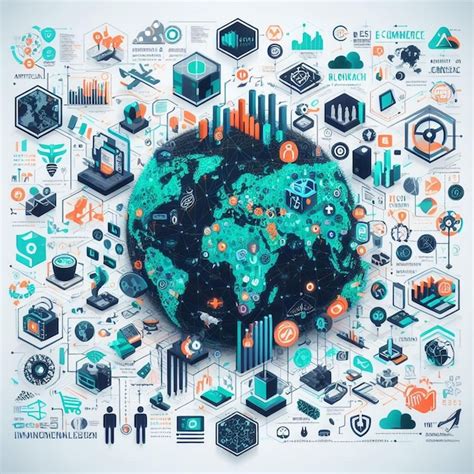 Premium Ai Image World Global Technological Advancements Navigating