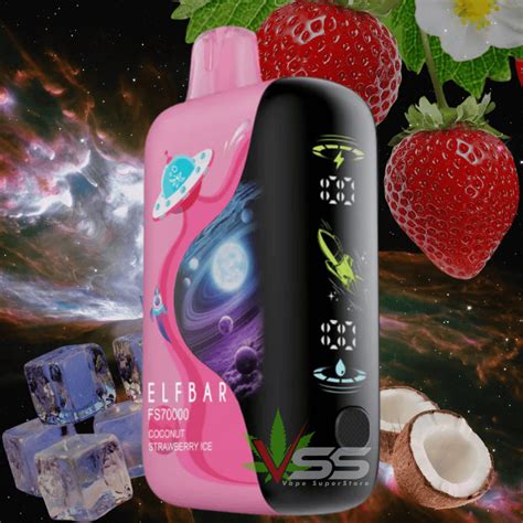 Elfbar Fs70k Disposable Vape Coconut Strawberry Ice In Manitoba