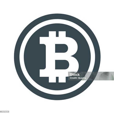 Bitcon Icon White Stock Illustration Download Image Now Vector