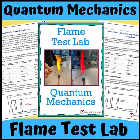 Flame Test Lab Quantum Mechanics Lab Activities Teacher Notes