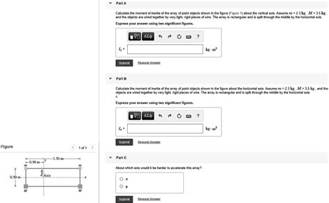 Pana Calculate The Moment Of Inertia Of The Array Of Point Objects Shown The Figure Figure About