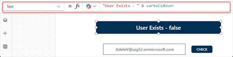 check if a user exists in organization through power apps office 365 users