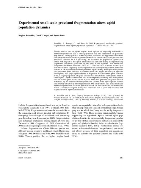 Pdf Population Dynamics