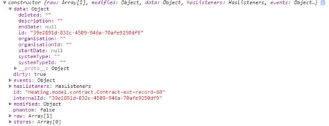 Forms Why Is My Extjs Modelrecord Holding Only Its Id Field When